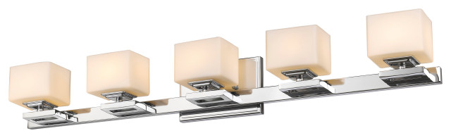 Cuvier 5-Light Bathroom Vanity Light In Chrome, 34.600 - Transitional ...