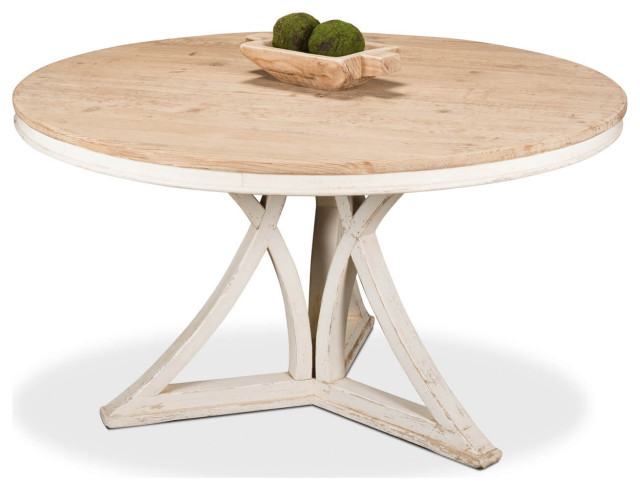 Modern Rustic Round Dining Table - Farmhouse - Dining Tables - by ...