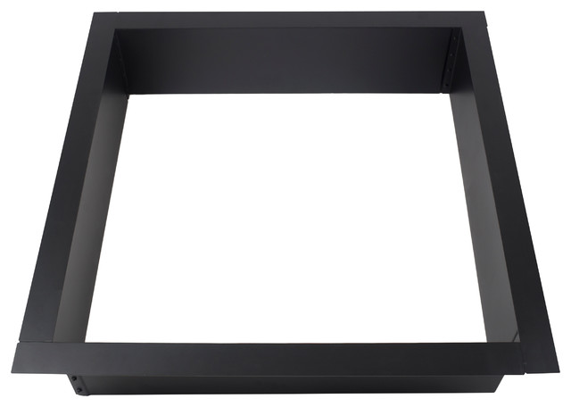 Square Solid Steel Fire Ring - Industrial - Fire Pit Accessories - by ...