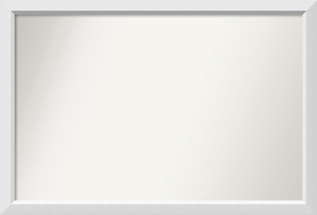 Wall Mirror, Choose Your Size Extra Large, Blanco White Wood, 43"x29 ...