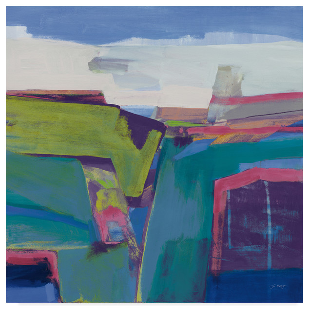 "Clear Day Bright" by Jo Maye, Canvas Art, 35"x35" - Contemporary ...