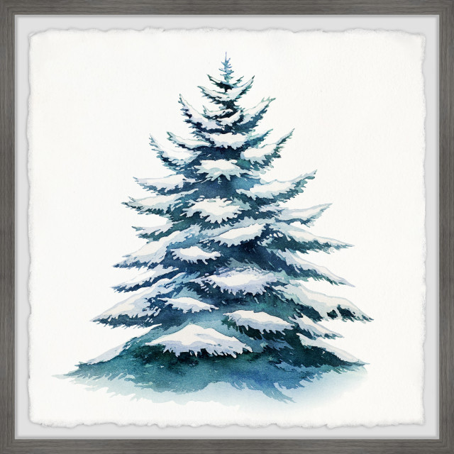 "All Christmas Trees Are Perfect" Framed Painting Print, 32x32 - Rustic ...