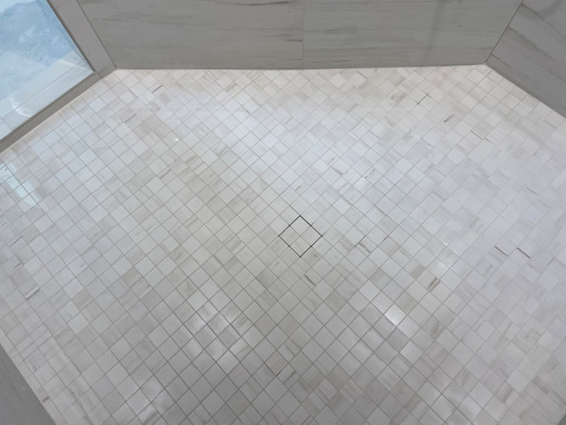 Tiled Shower w/ Tileable Drain - Bathroom - Other - by Exact Tile ...