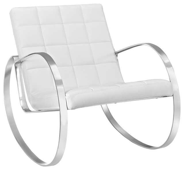 Modern Contemporary Urban Living Lounge Room Lounge Chair, Black, Faux ...