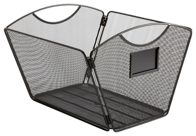 Safco Ony Mesh Desktop Tub File Letter Size in Black (set of 6 ...