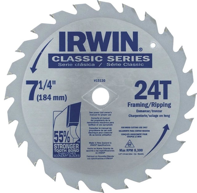 Irwin 7-1/4" 24T Classic Blade 15130 - Contemporary - Power Tools - by ...