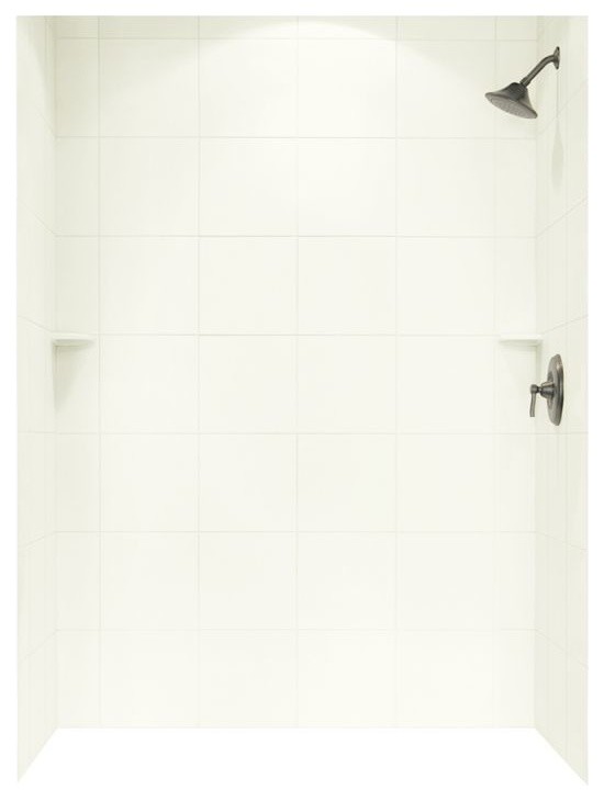 Swan 36x62x72 Solid Surface Shower Wall Surround - Contemporary ...