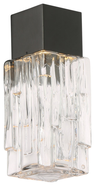 Nord LED Indoor and Outdoor Wall Light 3000K, Black, 12" - Transitional ...