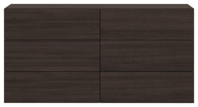 Ayla Dresser, Dark Oak Melamine - Modern - Dressers - by Casabianca ...