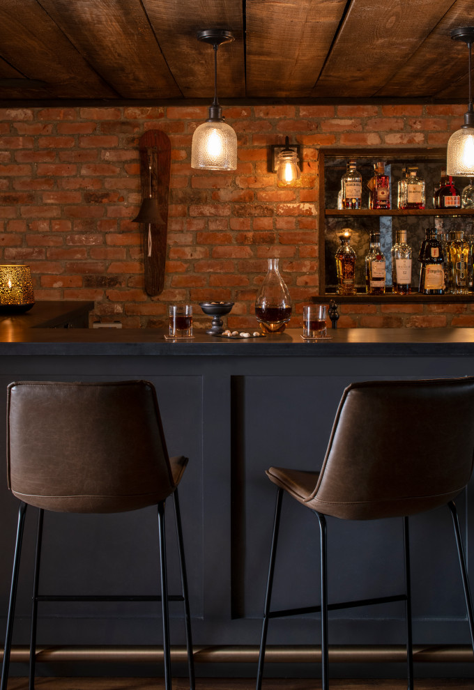 Plandome Speakeasy - Traditional - Home Bar - New York - by Christina ...
