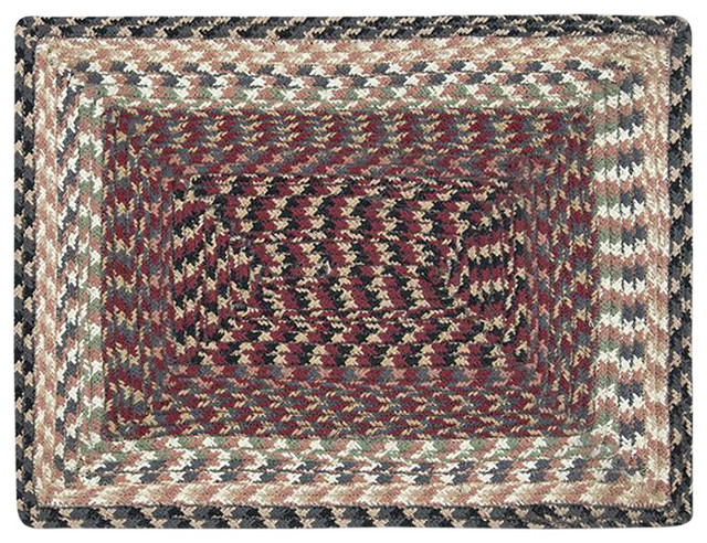 Burgundy/Gray/Cream Rectangle Placemat 13.25"x17.25" - Contemporary ...