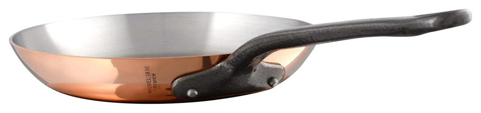 Mauviel 1830 M'150CI 1.5mm Copper Frying Pan With Cast Iron Handles, 11 ...
