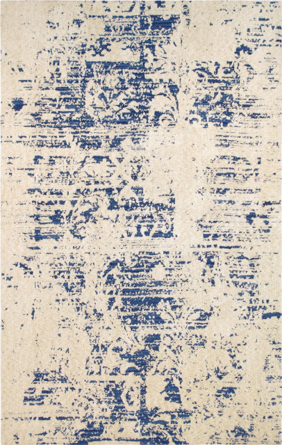 Modern Collection Hand-Tufted Microfiber Area Rug, 5' 0" X 8' 0 ...