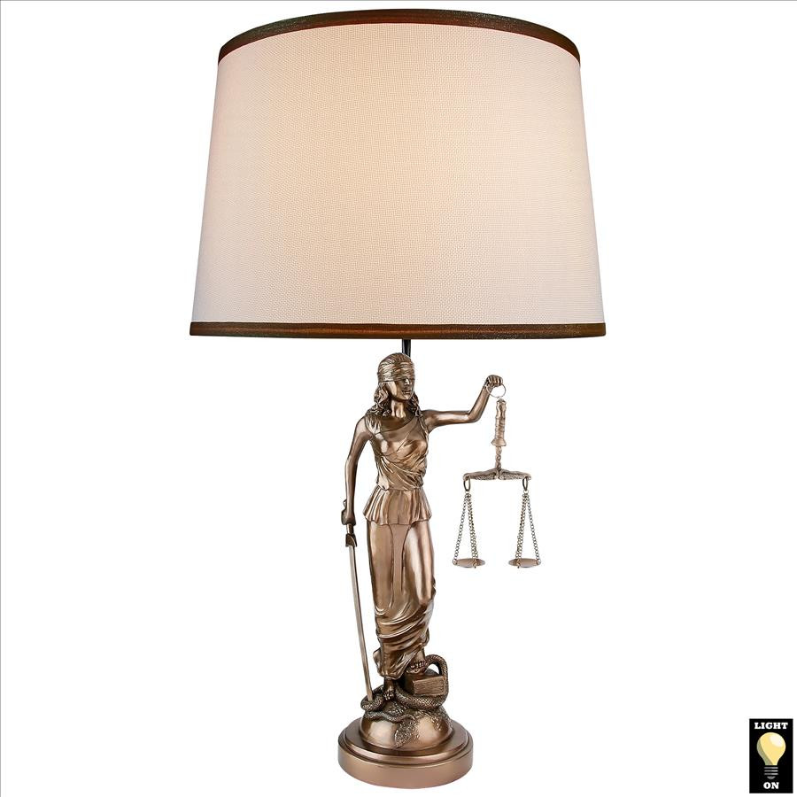 Design Toscano Blind Justice Table Lamp - Contemporary - Table Lamps ...