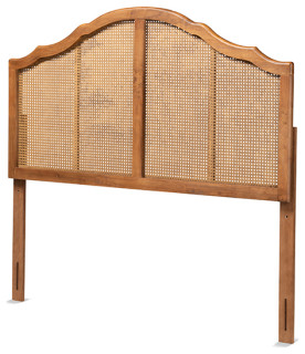 Ellen Coastal Boho Rattan Headboard - Tropical - Headboards - by Baxton ...