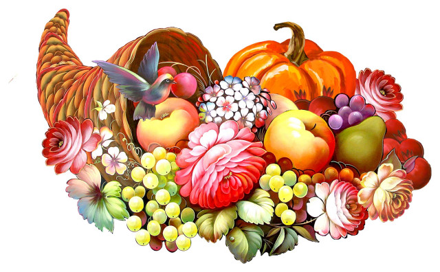 Floral Cornucopia Wood Door - Traditional - Outdoor Holiday Decorations ...