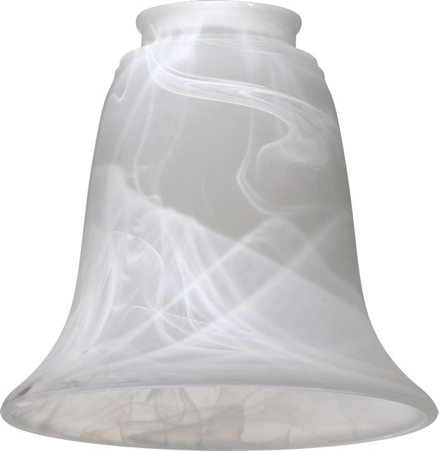 6" Signature Glass Shade, Faux Alabaster - Transitional - Lighting ...