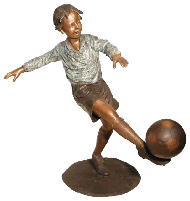 US Youth Soccer Player - Traditional - Garden Statues And Yard Art - by ...