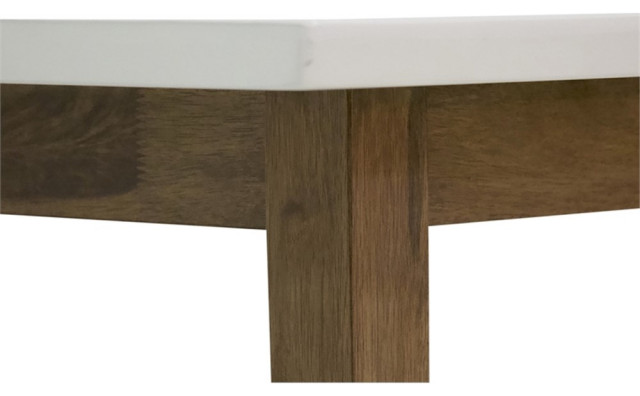 Pemberly Row Mid-Century 47" Rectangular Solid Wood Dining Table in ...