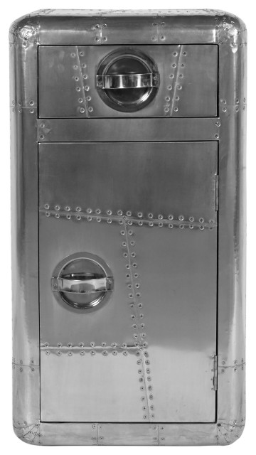 Aviator Side Table With 1 Drawers - Industrial - Side Tables And End ...