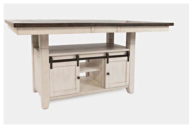 Madison County Reclaimed Pine 72 Farmhouse Storage Table Seven-Piece ...