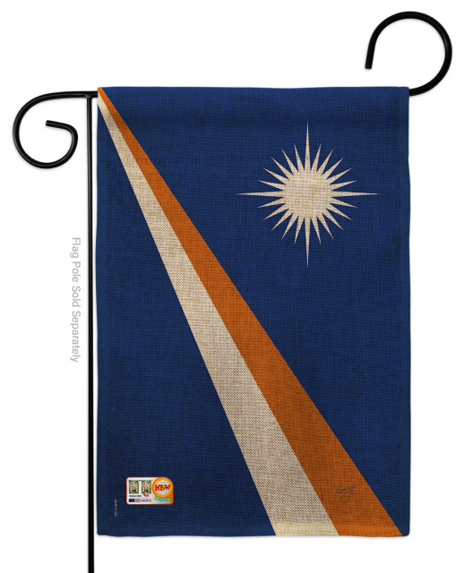 Marshall Islands Flags of the World Nationality Garden Flag, 13" X 18.5 ...