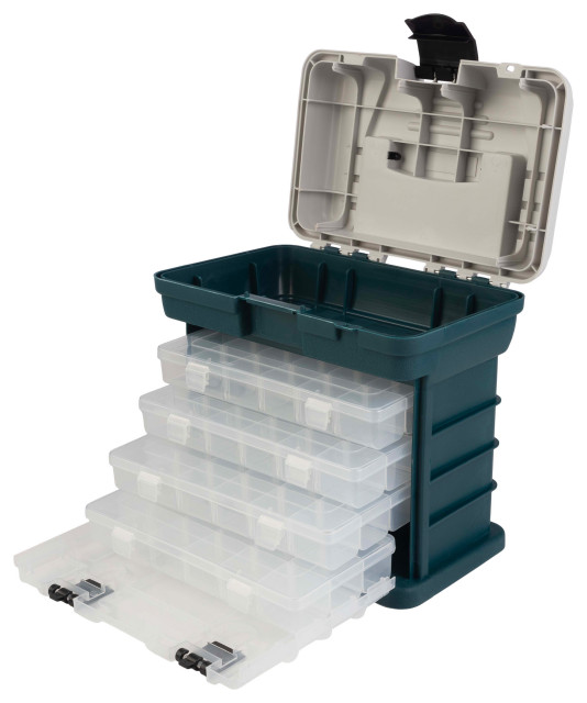 Portable Tool Box Small Parts Organizer With Drawers and Compartments ...