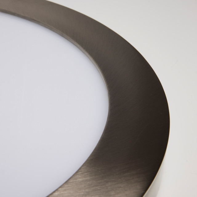 Blink - 25W- 13" Surface Mount LED - 3000K- Round Shape - Brushed ...