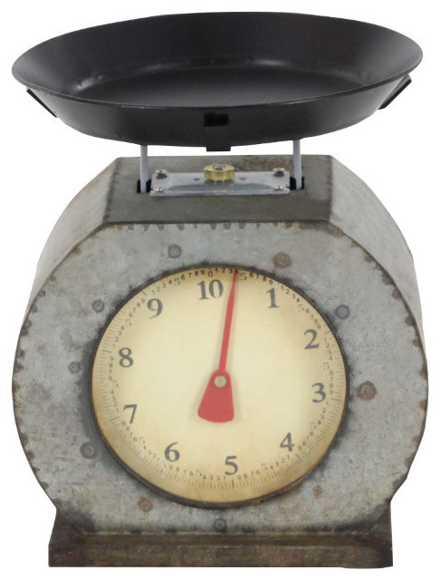Quantifiable Metal Scale, Gray And Black - Farmhouse - Decorative ...