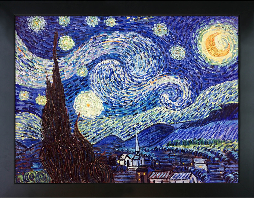 Starry Night - Modern - Paintings - by overstockArt