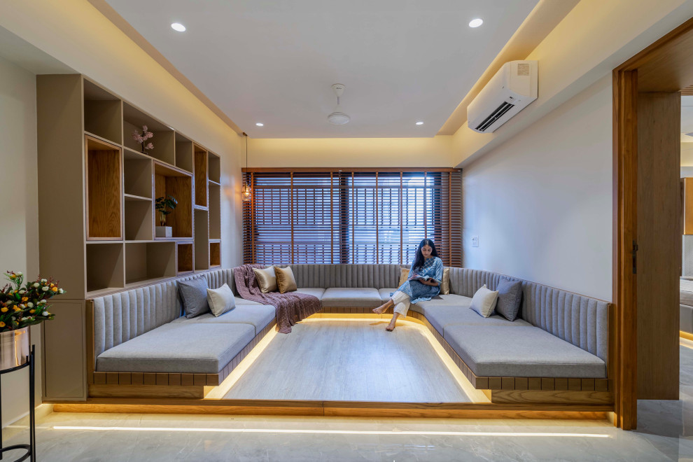 Family Sitting Area - Modern - Family Room - Ahmedabad - by ARCHITECT ...