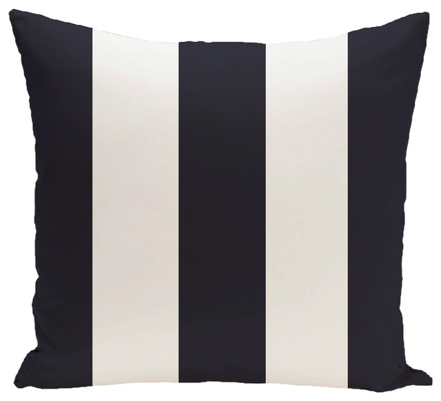 Awning Stripe Stripe Print Outdoor Pillow, 20"X20" - Contemporary ...