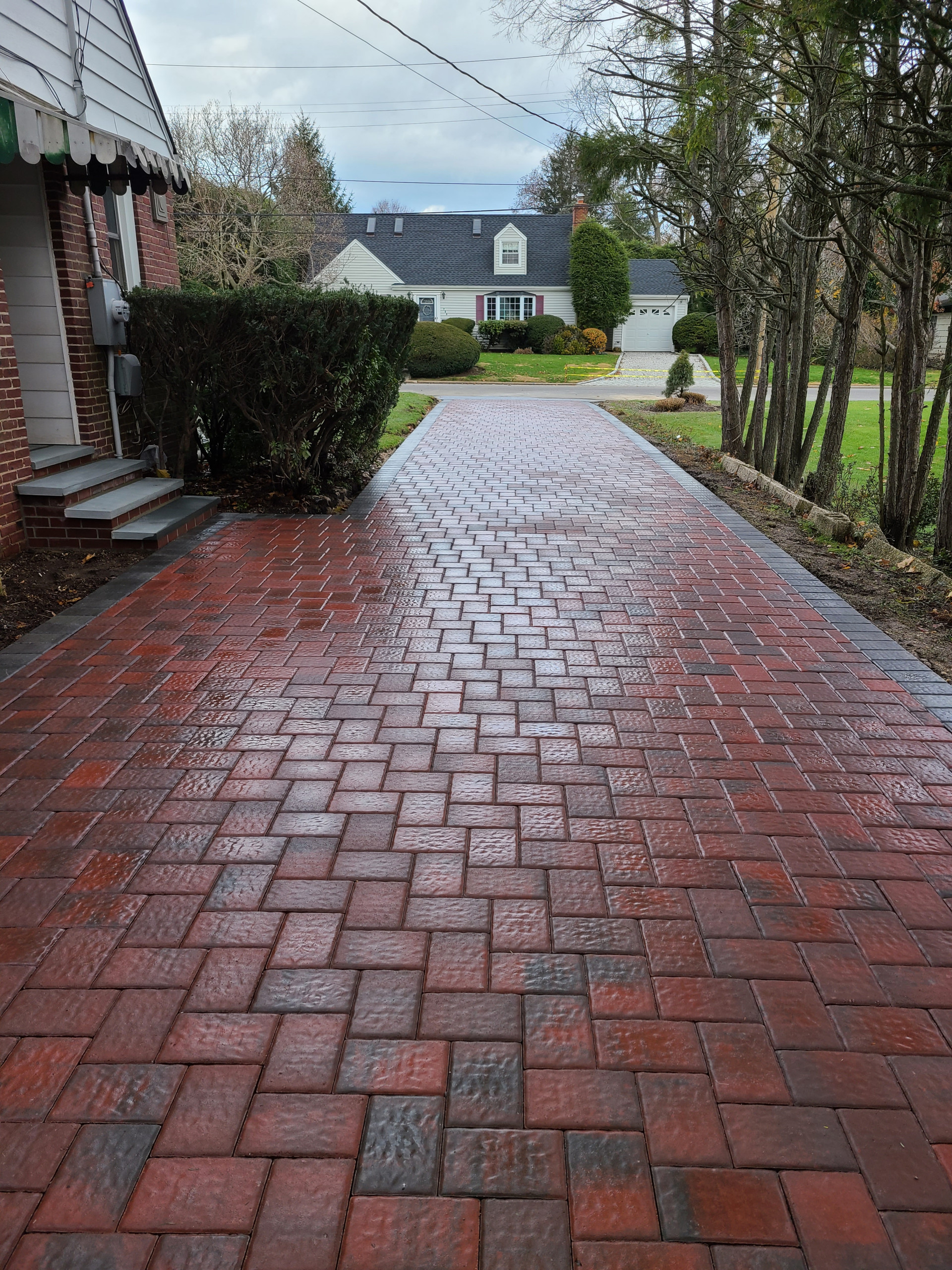New Ruby Onyx Paver Driveway And Walkway With Onyx Natural Borders