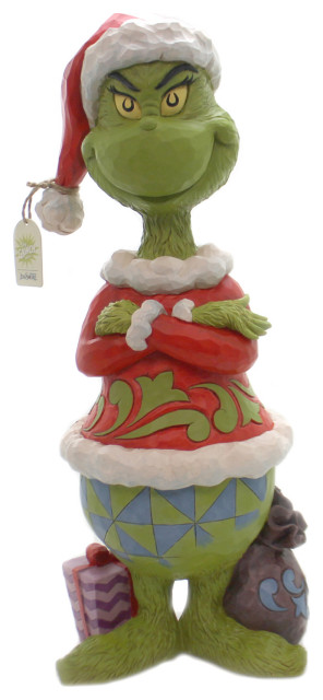 Jim Shore Grinch Statue With Arms Folded Polyresin Dr Seuss 6004061 ...