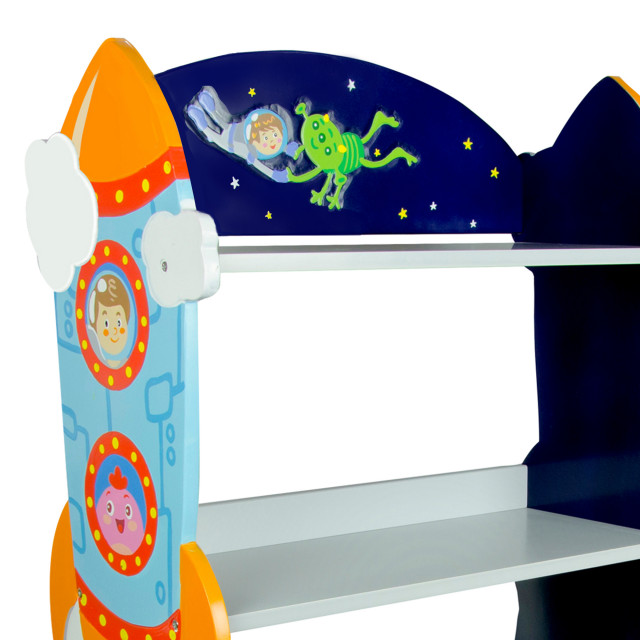 Outer Space Kids Bookshelf Bookcase - Contemporary - Kids Bookcases - by TEAMSON US INC | Houzz