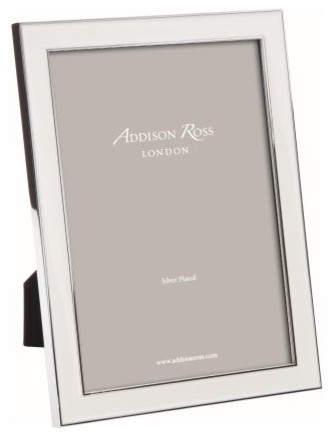 Addison Ross Photo Frame, White Enamel, 15 mm, 5"x7" - Contemporary ...