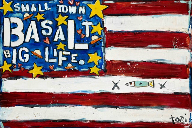 "Basalt Flag" Painting Print on Canvas by Tori Campisi, 18"x12 ...