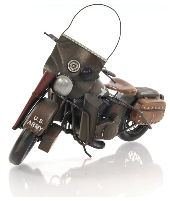 1942 WLA MODEL 1:12 Collectible Metal scale model Motorcycle ...