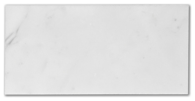 Statuary White Marble 6x12 Subway Tile Honed, 100 sq.ft. - Traditional ...
