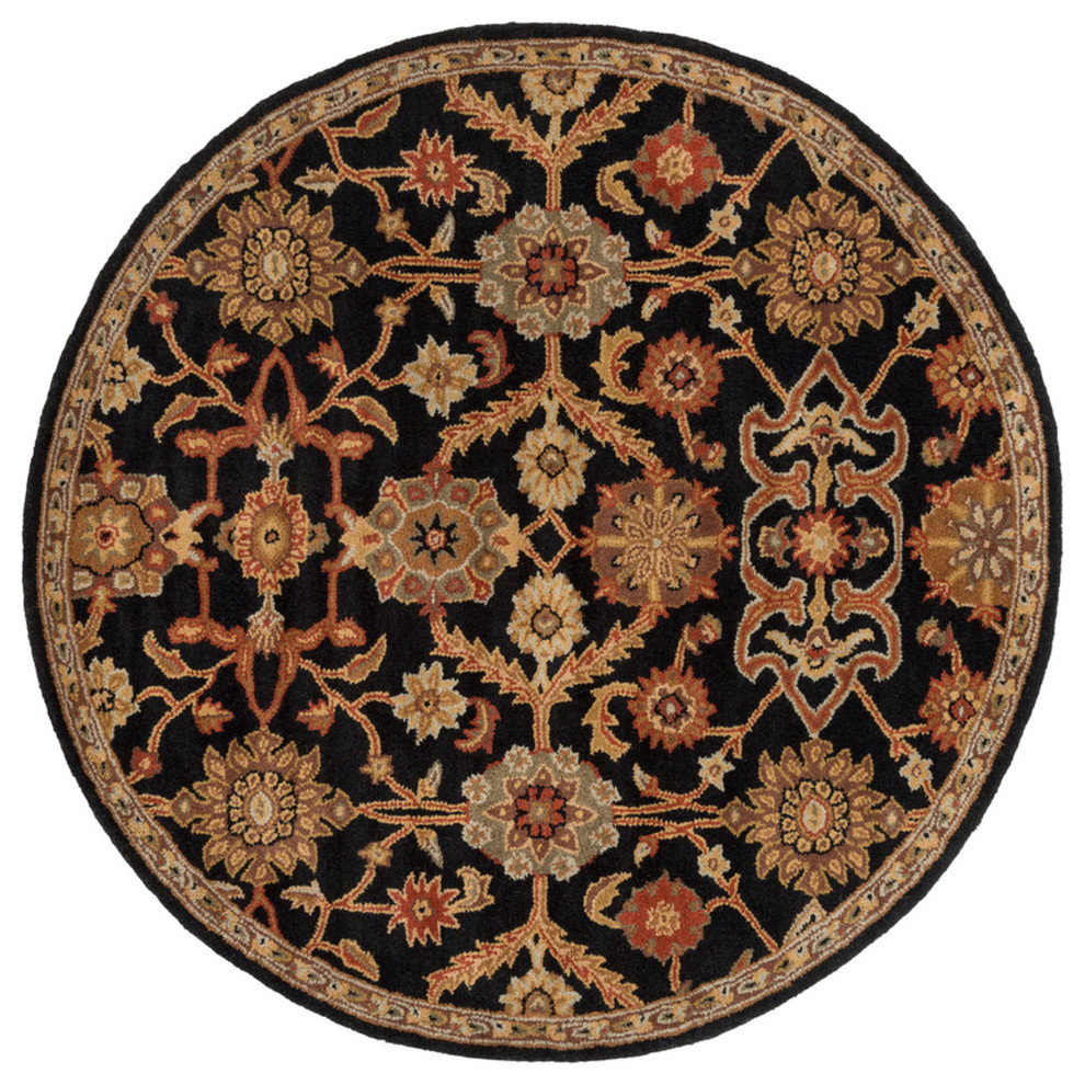 Middleton Traditional Black, Rust Area Rug - Mediterranean - Area Rugs ...