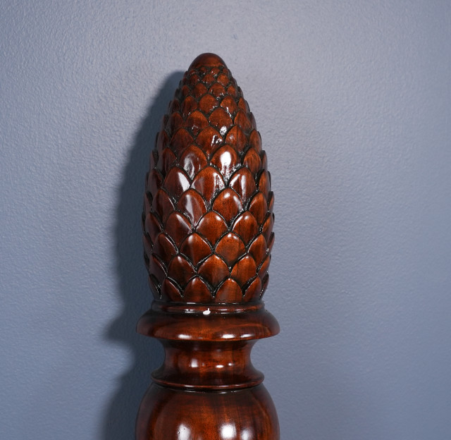 Mahogany Pineapple Poster Bed, Queen - Victorian - Canopy Beds - by ...