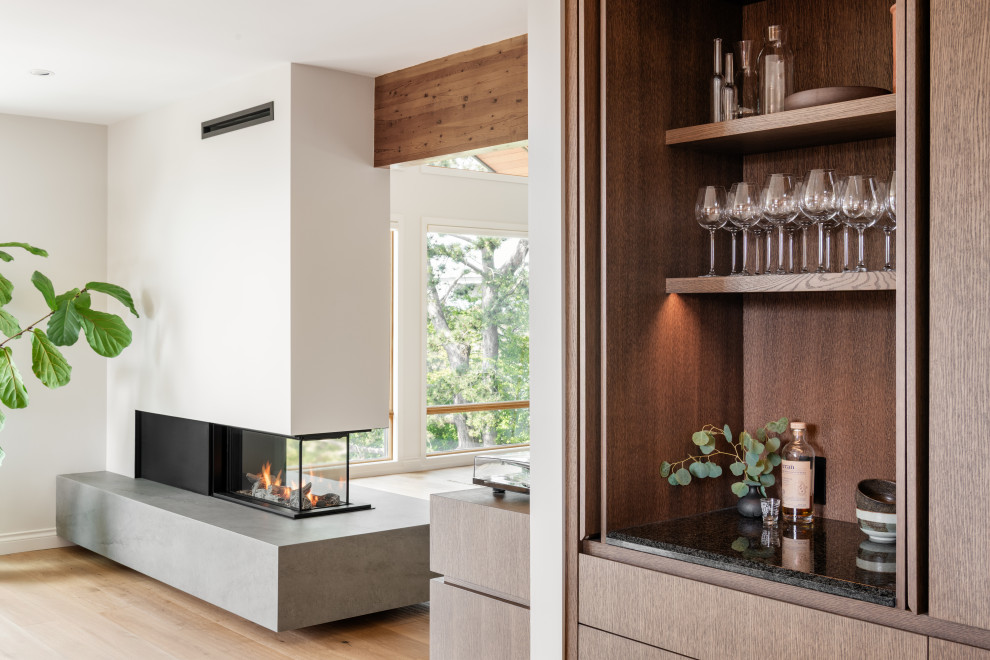 Integrated Bar Cabinetry – Modern Interior, Victoria BC - Modern - Wine ...
