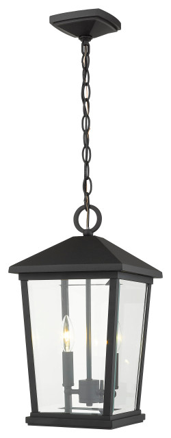 Beacon 2-Light Outdoor Chain Mount Ceiling Fixture Light In Black, 9. ...
