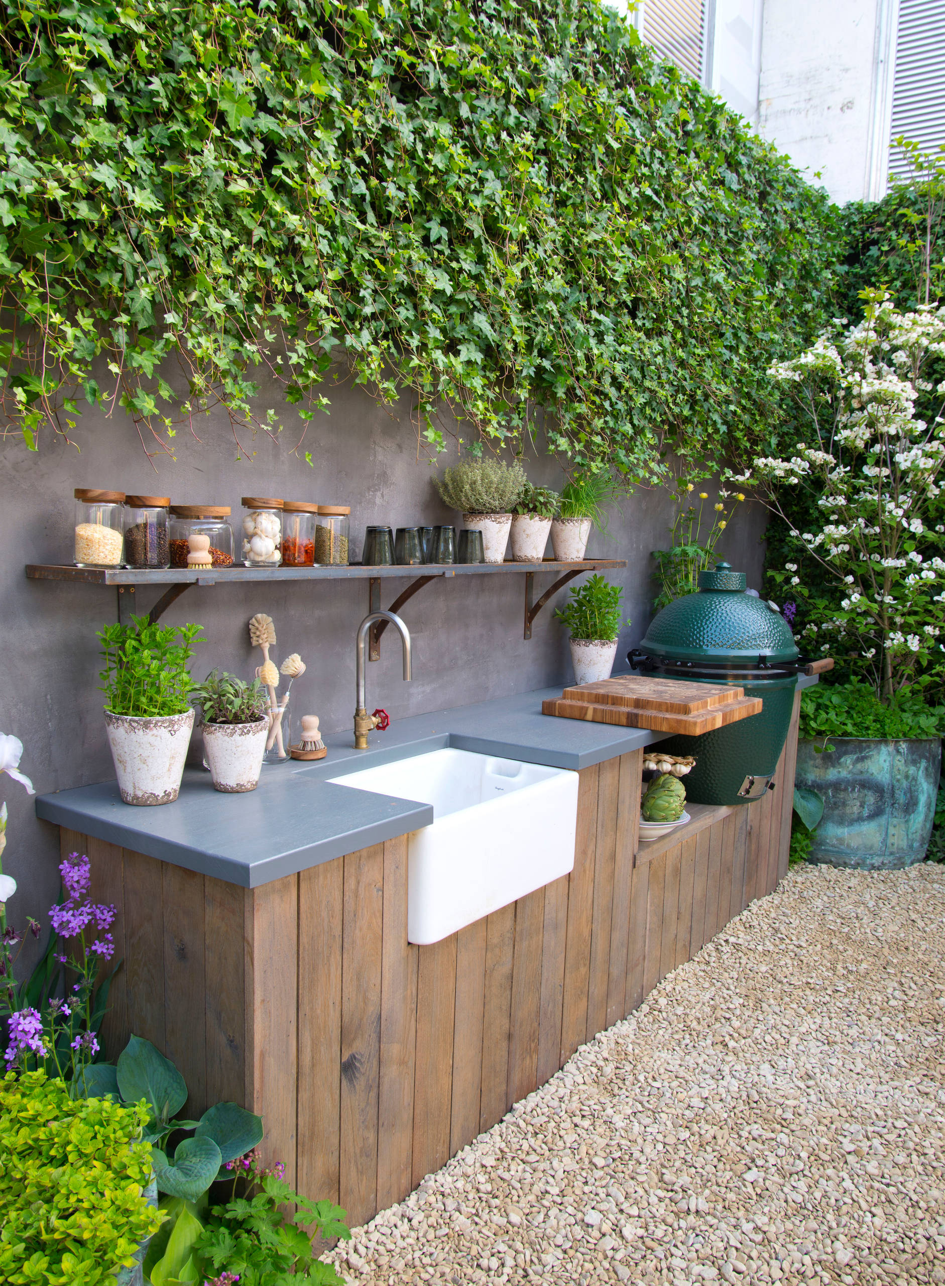 Detached Outdoor Country Style Kitchens Garden Design Archives