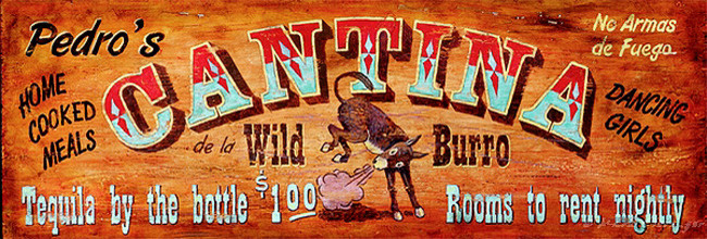 Vintage Signs, Cantina - Midcentury - Prints And Posters - by My ...