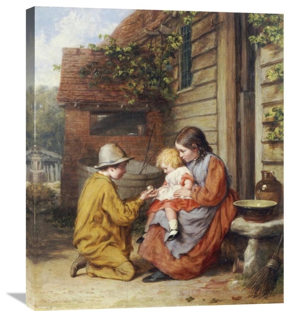 "The Present" Artwork, 25.359" x 30" - Traditional - Prints And Posters ...