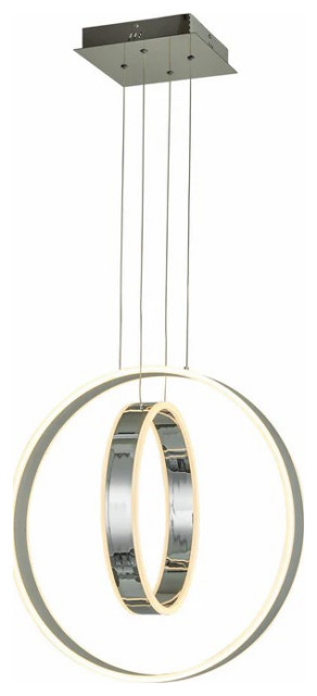 Thumprints Aria 2-Light 24" Pendant, Chrome, FT-T1000-CH - Modern ...
