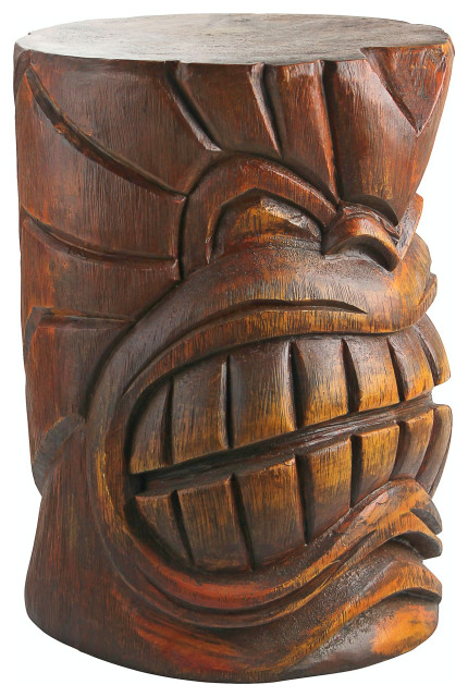 Kanaloa Teeth Grand Tiki Table Nr - Tropical - Outdoor Side Tables - by ...