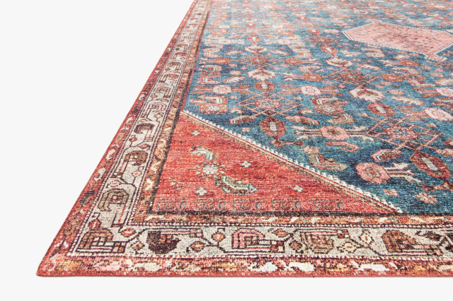 Layla LAY-10 Marine/Clay, 2'6"x12' - Mediterranean - Hall And Stair ...
