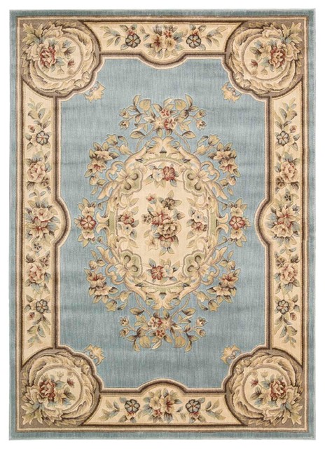 Nourison Rugs-Chateau Collection-CHT01 Light Blue Traditional Area Rug ...